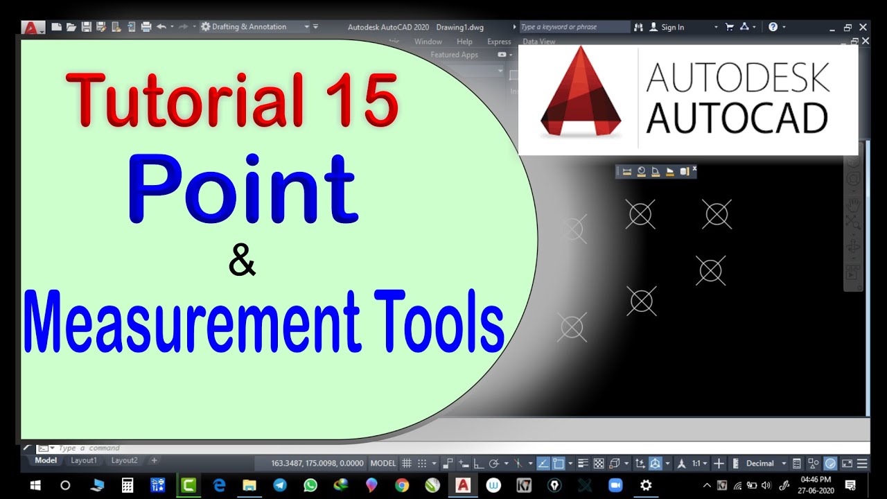 Tutorial 15 Point I Divide I Measurement Tools in AutoCAD - YouTube