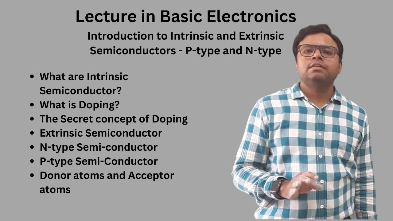 Introduction to Intrinsic and Extrinsic Semiconductors - P-type and N ...
