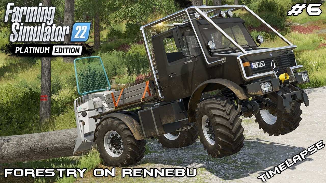 Extreme logging with UNIMOG U1600 | Forestry on RENNEBU | FS22 Platinum ...