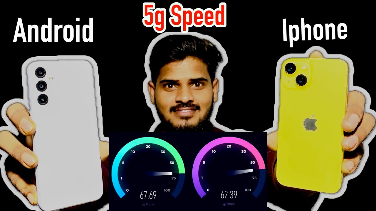 Iphone vs Android Internet speed test | 5g speed test in Iphone and ...