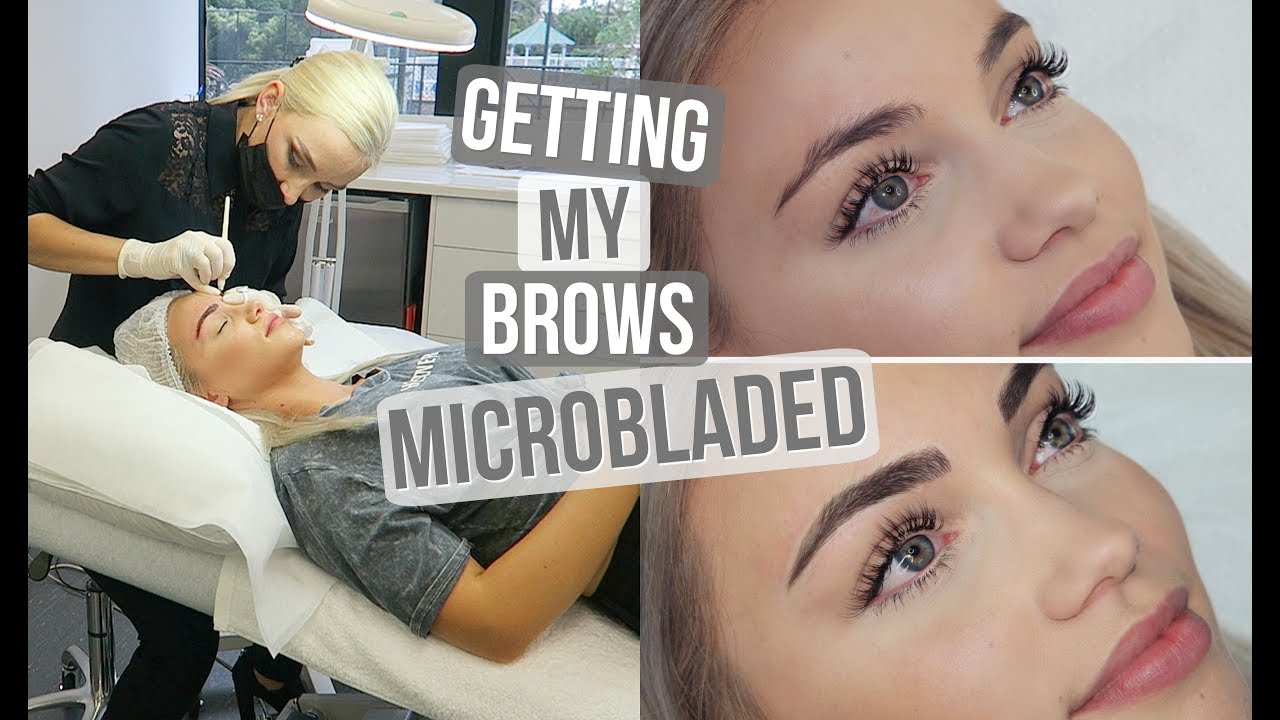 GETTING MY BROWS MICROBLADED // Follow Me Around VLOG - YouTube