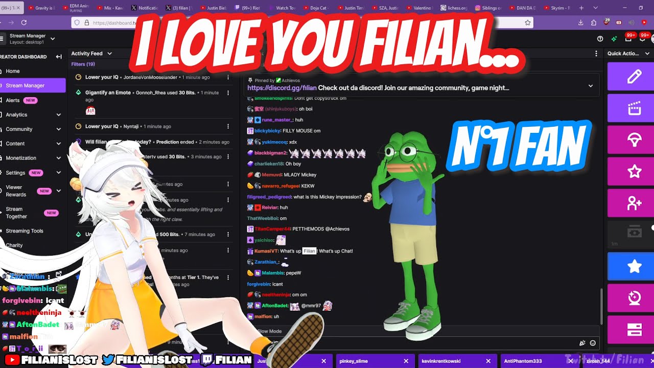 Fan interrupt Filian while streaming - YouTube
