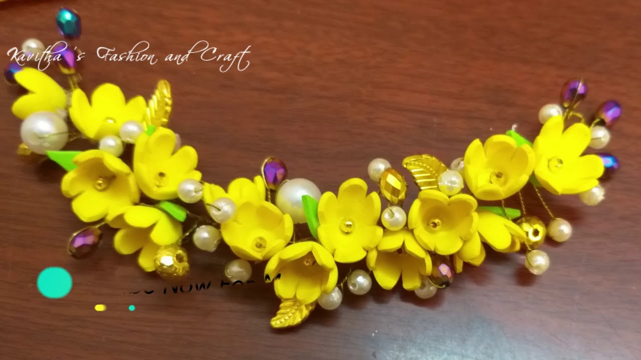 Very Easy Flowers Bridal Vine Making || Flowers Hair Accessories ...