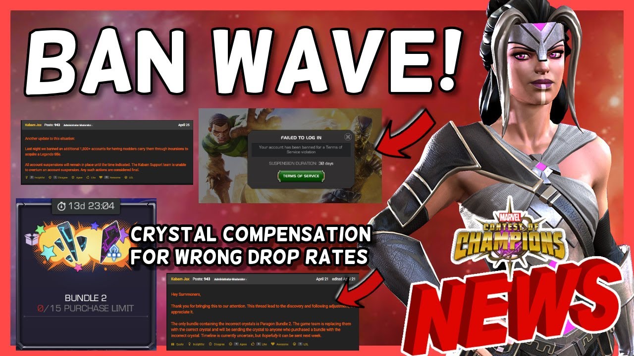 Large Ban Wave Hits The Community | Crystal Compensation for Paragon ...