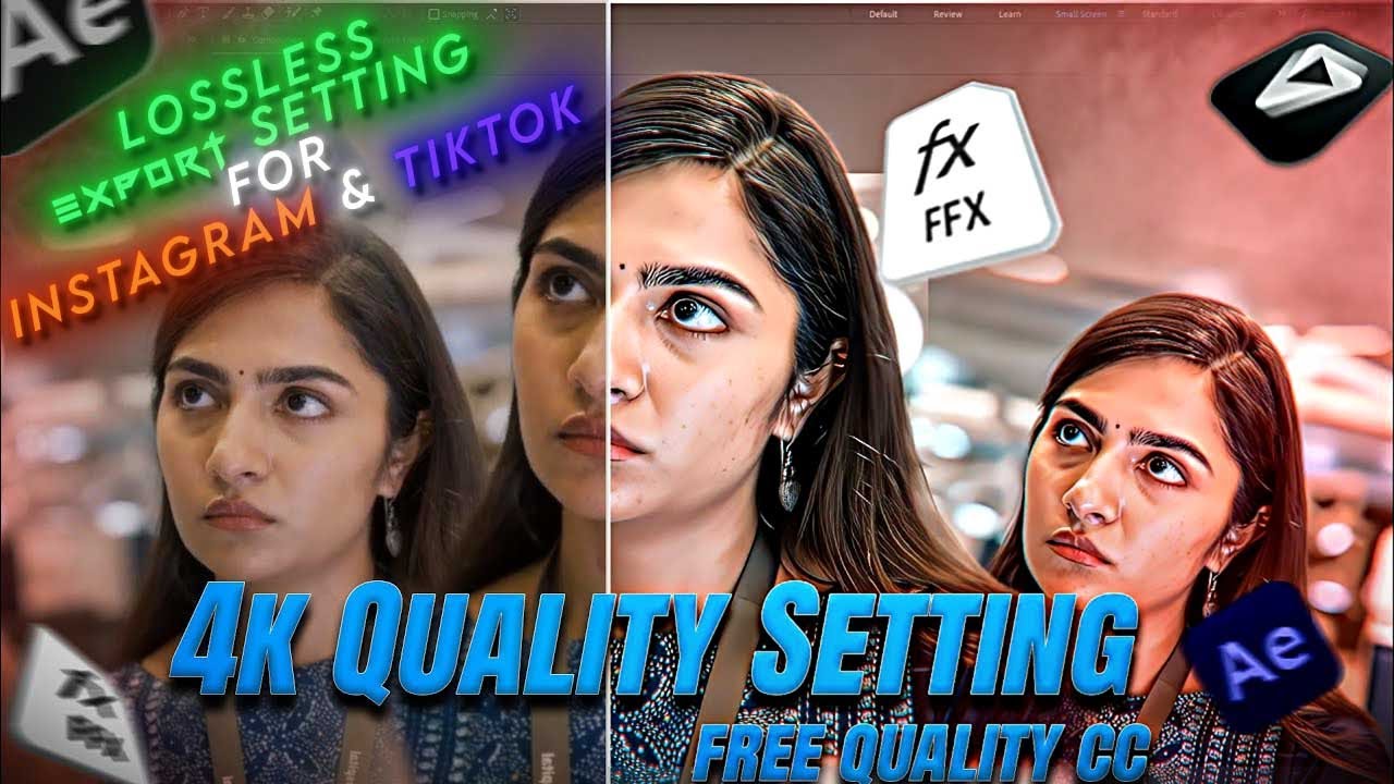 4K Quality Setting in After Effects | Topaz AI + Free Quality CC ...