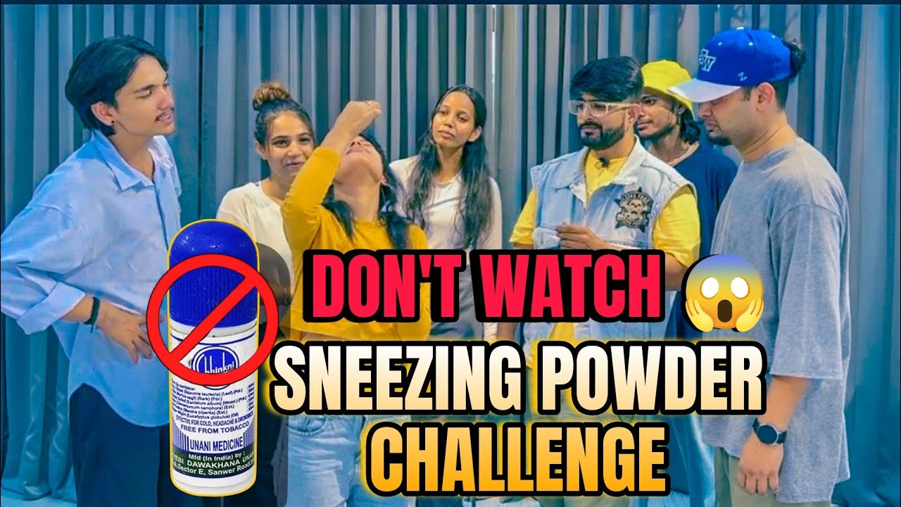 Sneezing powder challenge 🤧 | Gone Wrong😱 | #chhinknipowder - YouTube