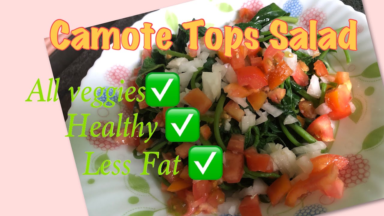 Quarantine Recipe Ep.2 l ENSALADANG TALBOS NG KAMOTE l CAMOTE TOPS ...