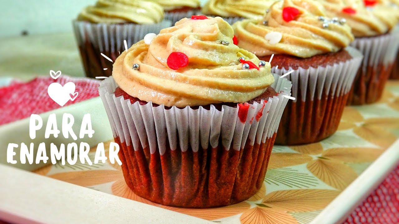 CUPCAKES RED VELVET🧁| Receta auténtica con beterraga🤩| Vegana ...
