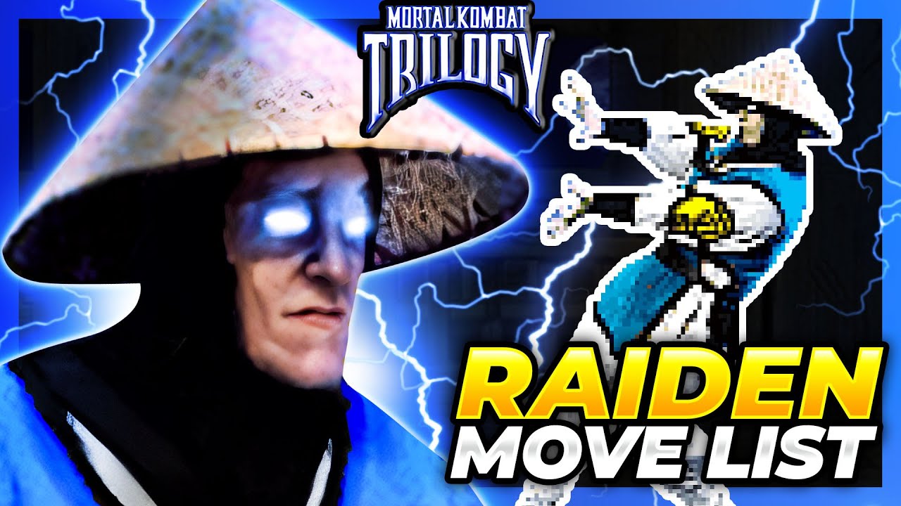 RAIDEN MOVE LIST - Mortal Kombat Trilogy (MKT) - YouTube