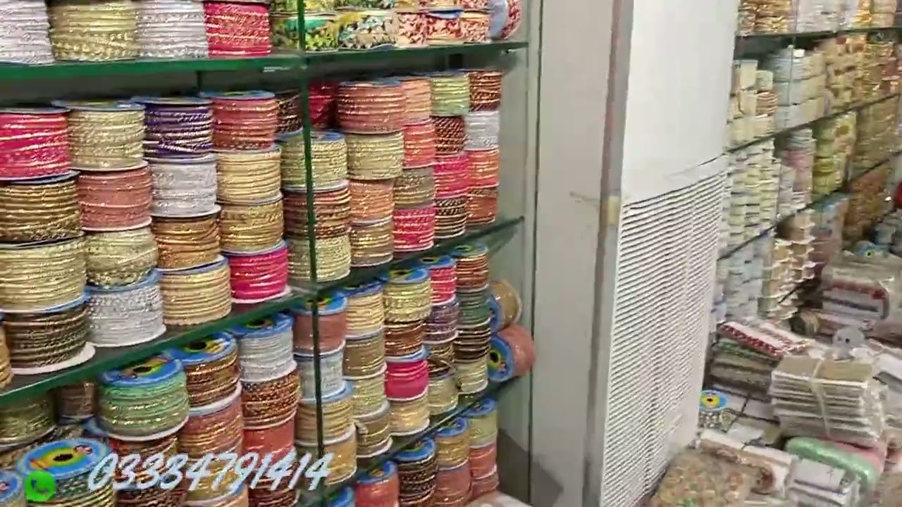 Hamza lace center Hamza lace emporium shah alam lace market in Lahore ...