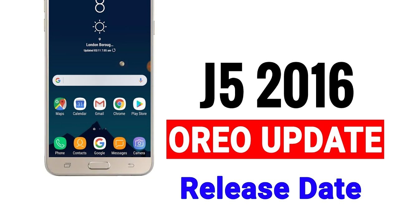 Samsung Galaxy J5 2016 Official Oreo 8.1 Release Date In India - YouTube