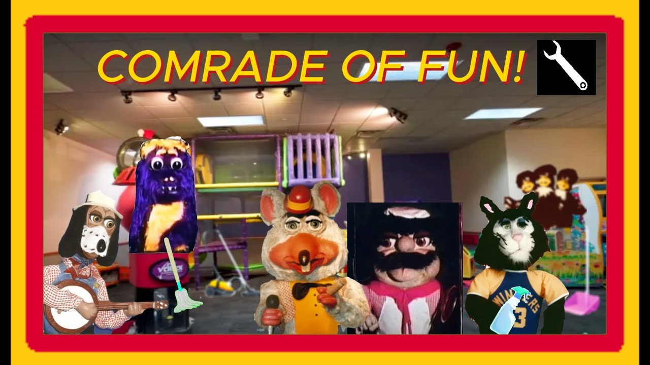 Homemade chuck e cheese portrait show: comrade of clean! - YouTube