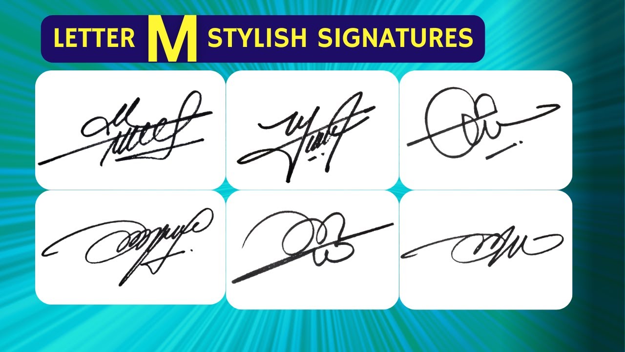 M signature | Signature style of M | Signature style of my name M | M ...