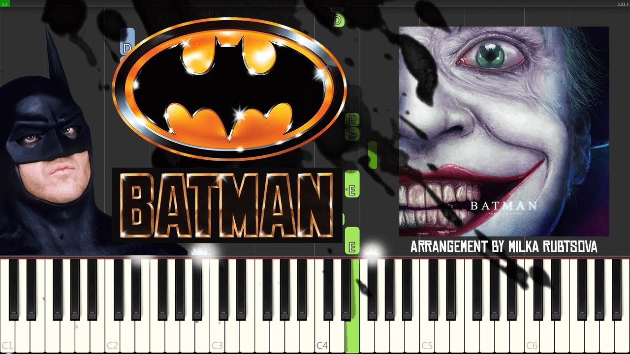 Waltz to the Death from The Batman Movie 1989 | Danny Elfman | Piano ...