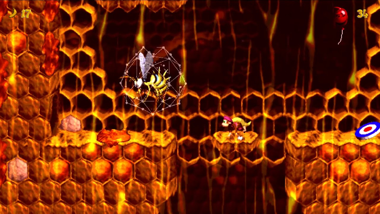 【PC】 Donkey Kong Country The Trilogy【5-B】KING ZING YELLOW（BEES INVASION ...