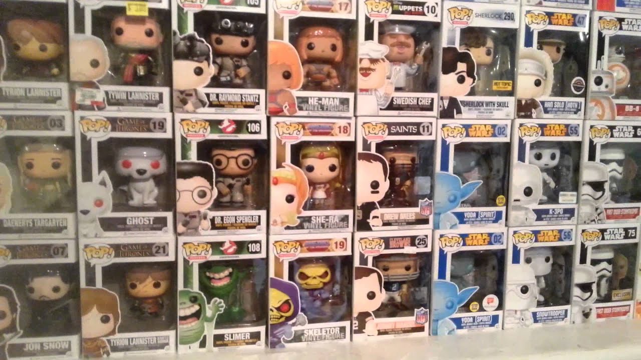 Ron's huge Funko Pop Vinyl collection! 206 toys! - YouTube