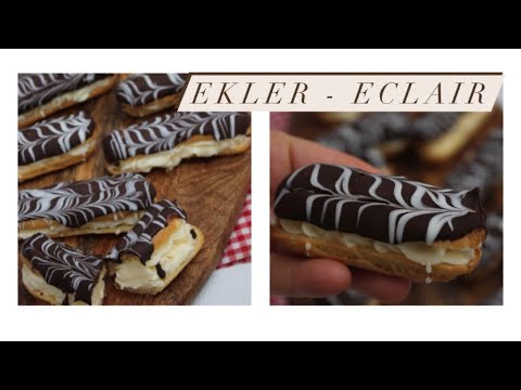 Ekler Tarifi - Eclair Rezept mit Konditorcreme - YouTube