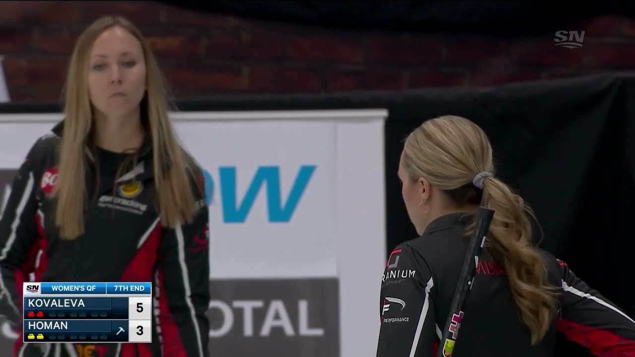 Team Homan's Emma Miskew makes runback triple takeout | 2021 Masters ...