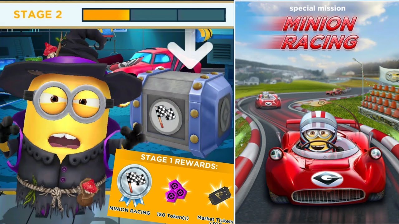Minion Rush MINION RACING STAGE 1 COMPLETED Rewards Claim prize pods ...