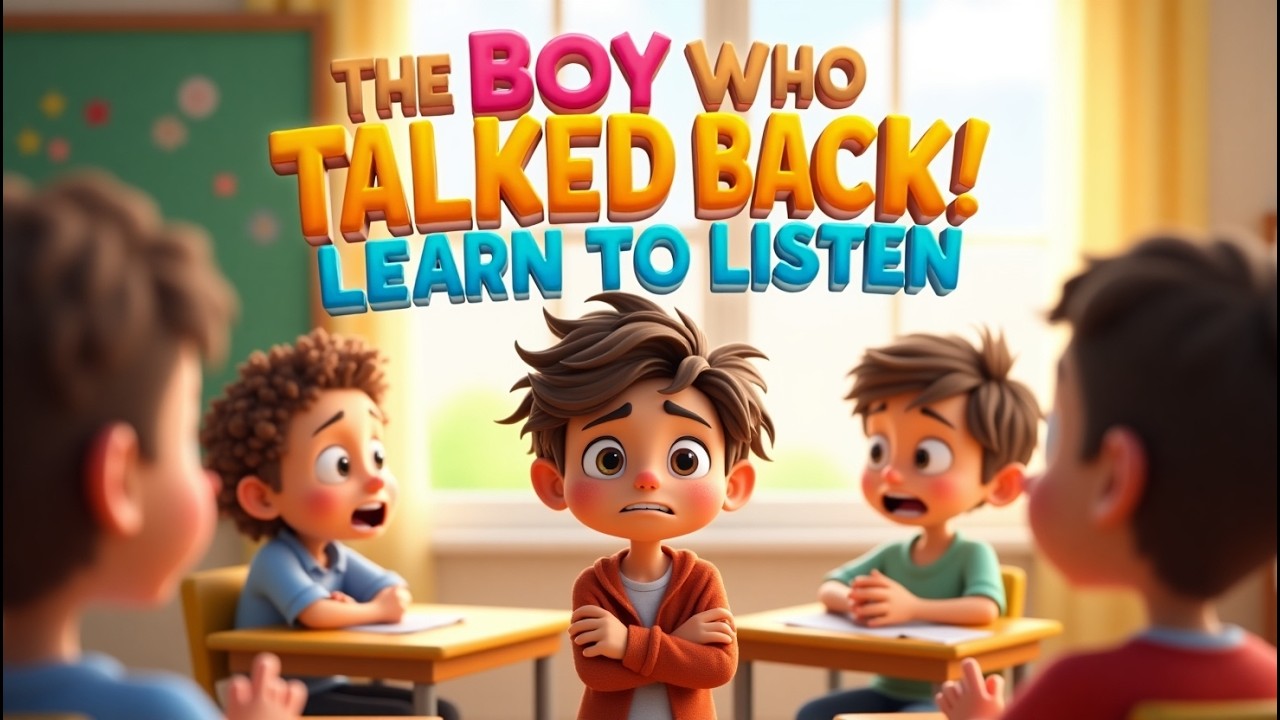 The Boy Who Always Talked Back – Learn to Listen | Bedtime Kids English ...