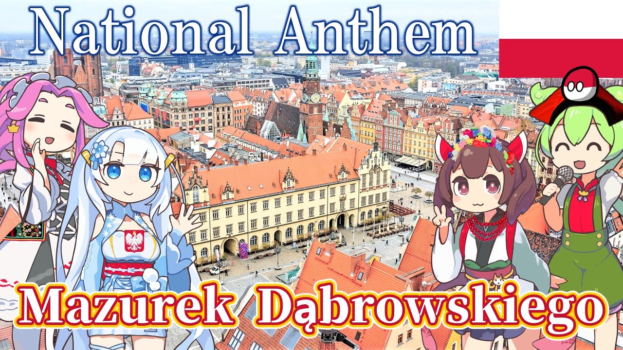 【Virtual Tour】Poland National Anthem "Dąbrowski's Mazurka" Polish ...