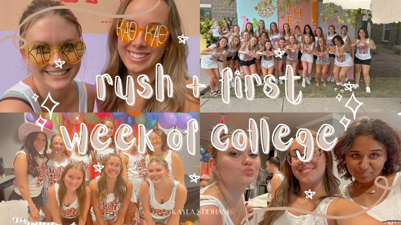 first week of college + rush week!!! - YouTube