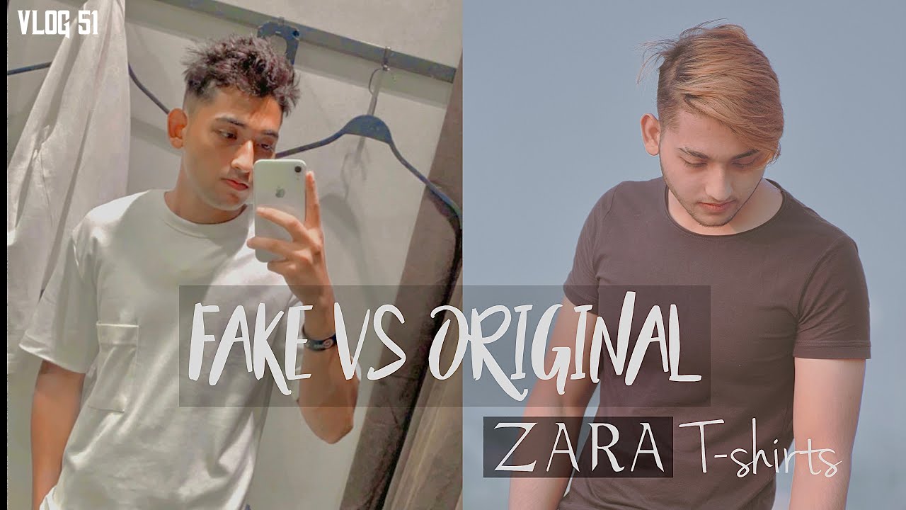 Fake vs Original ZARA T-shirts Vlog - YouTube
