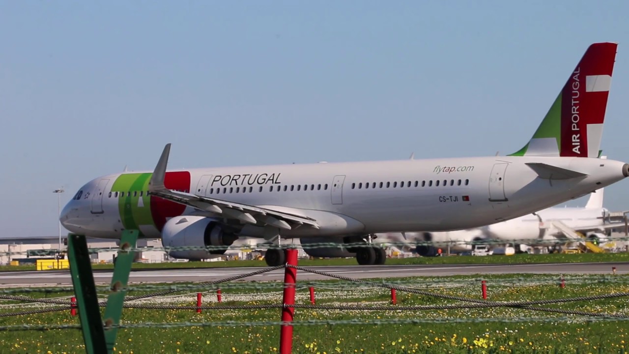 Descolagem Airbus A321neo TAP AIR PORTUGAL Aeroporto de Lisboa - YouTube