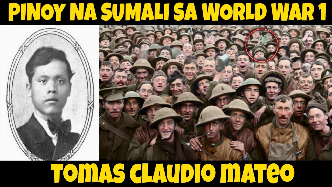 Pilipinong OFW na naging bayani noong WORLD WAR 1 Tomas Mateo Claudio ...