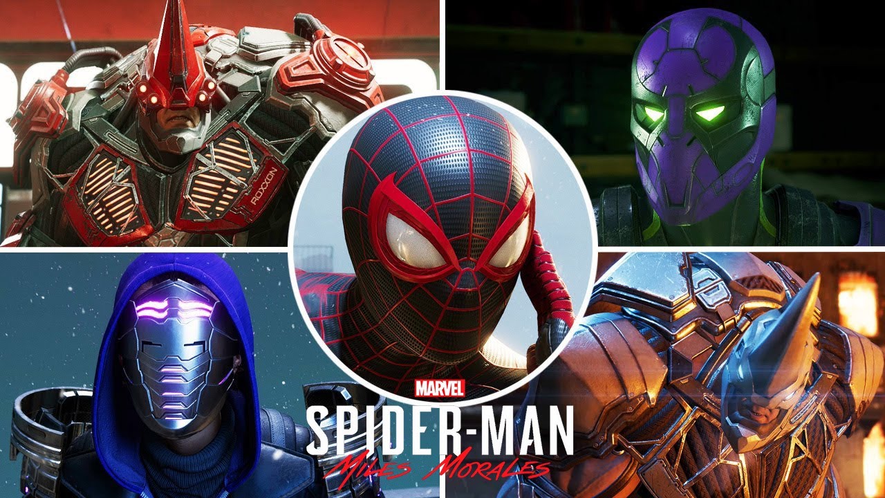 Marvel's Spider-Man: Miles Morales - All Bosses Fight - YouTube