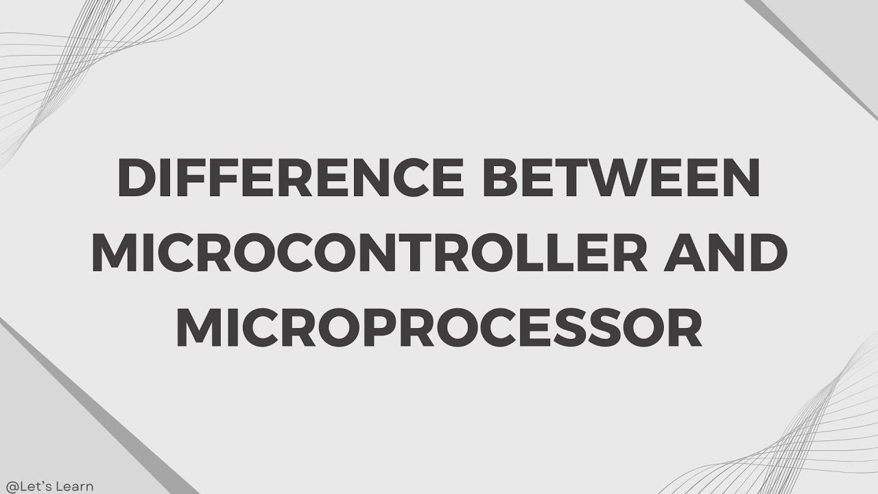 Microcontroller vs Microprocessor | 10 Key Differences Explained Simply ...