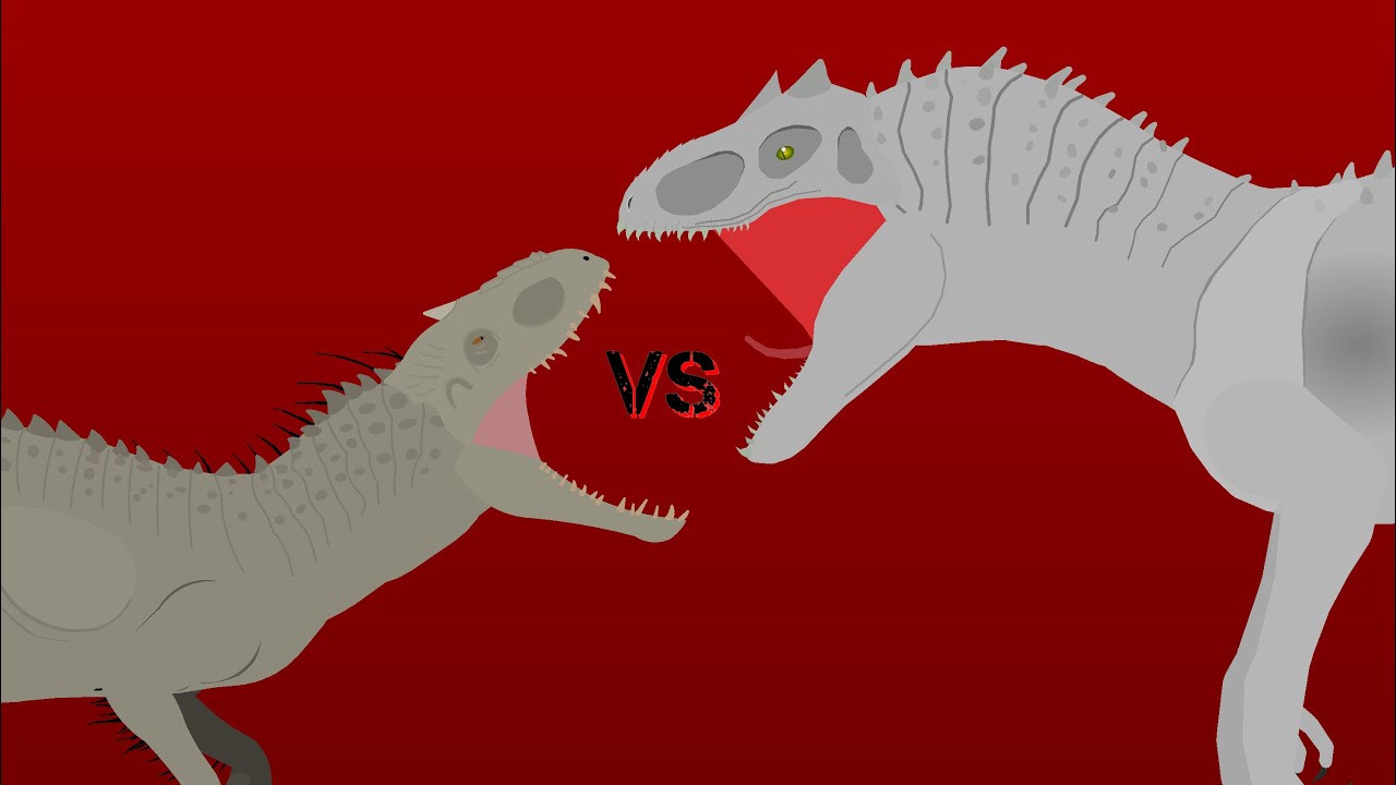 Domination Rex vs indominus Rex ll stick nodes animation - YouTube