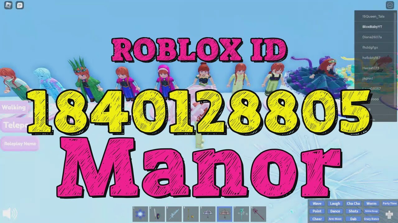 MANOR Roblox Song Codes - YouTube