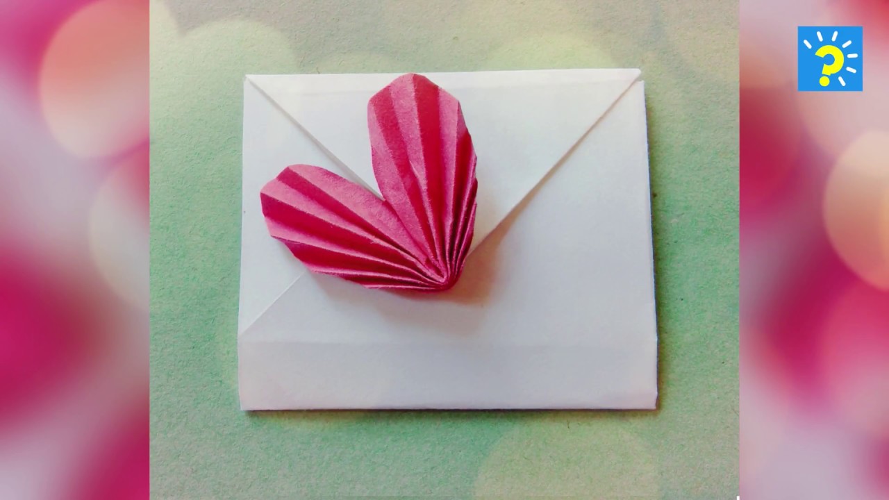 DIY Valentine Day Gift | Heart Envelope Craft | Origami Heart Card ...
