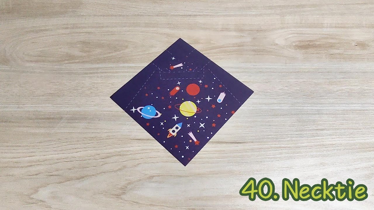 40. Necktie - How to Make an Origami Necktie - YouTube