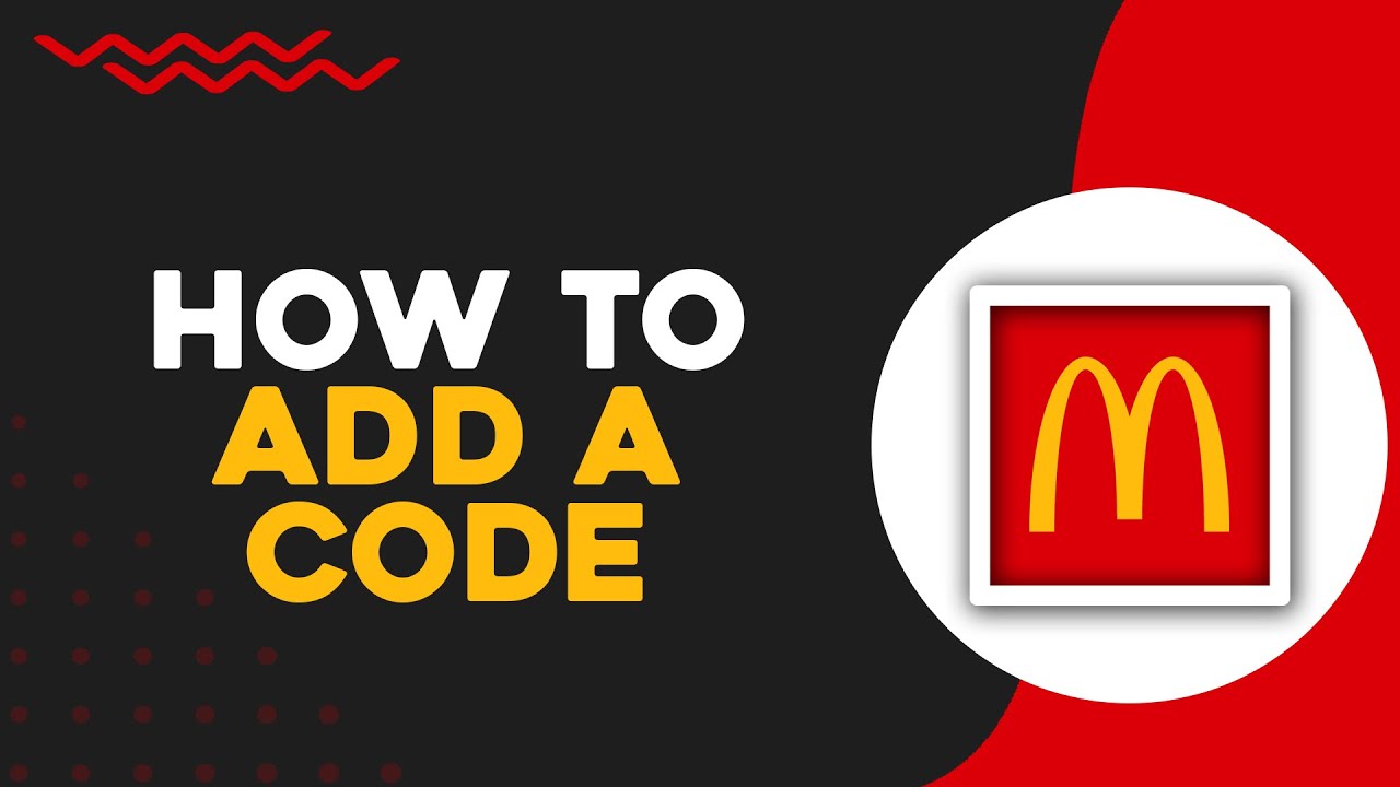 How To Add A Code To The McDonald's App (Easiest Way) - YouTube