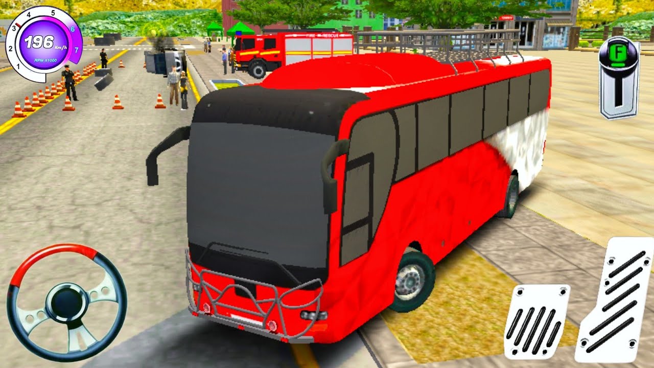 Coach Bus Simulator 3D New Bus! Driving Game Best 2025 Coach Bus Off ...