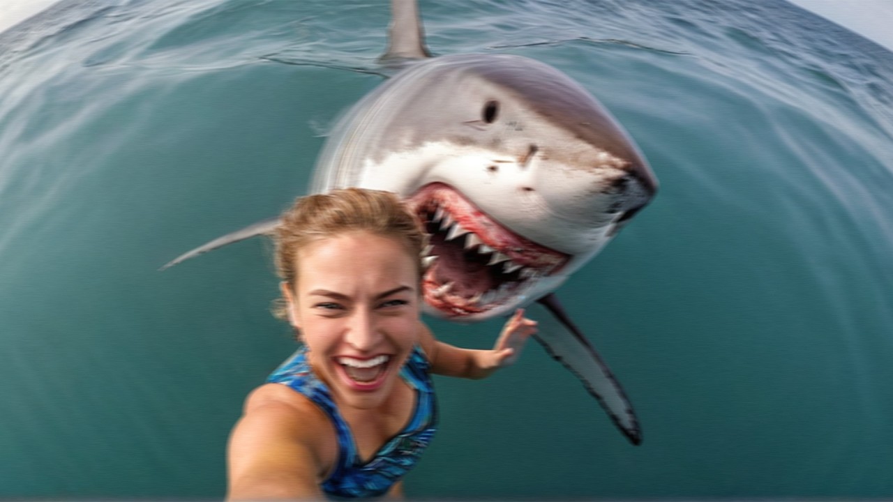 Woman Tries Petting Shark at the Beach, Instantly Regrets It... - YouTube