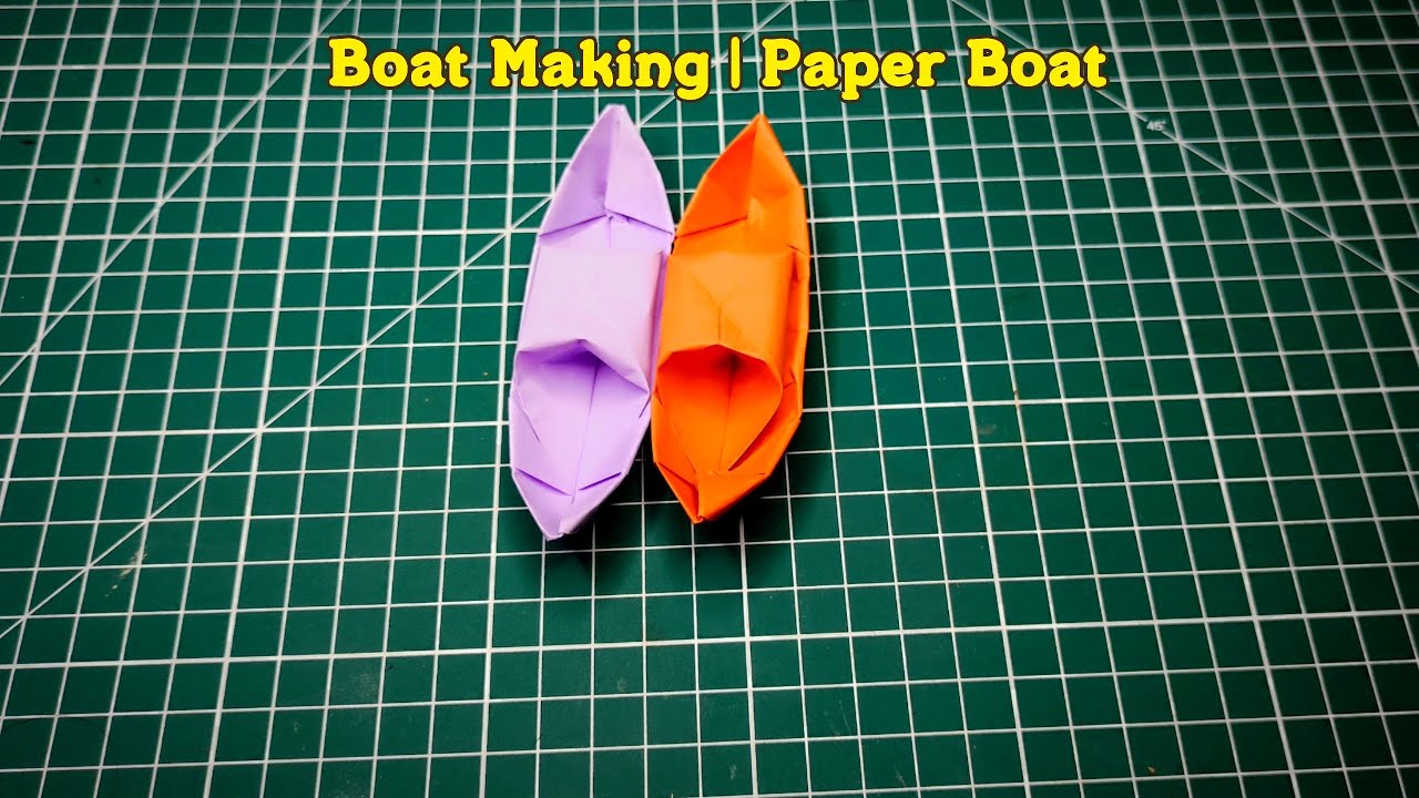 Let's make a Boat | Boat Making | Paper Boat - YouTube