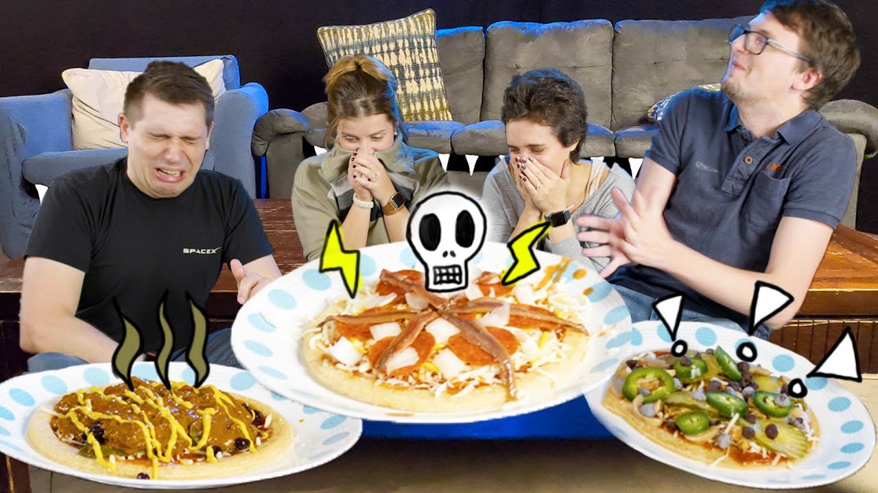 Random Gross Pizza Toppings Challenge! - YouTube