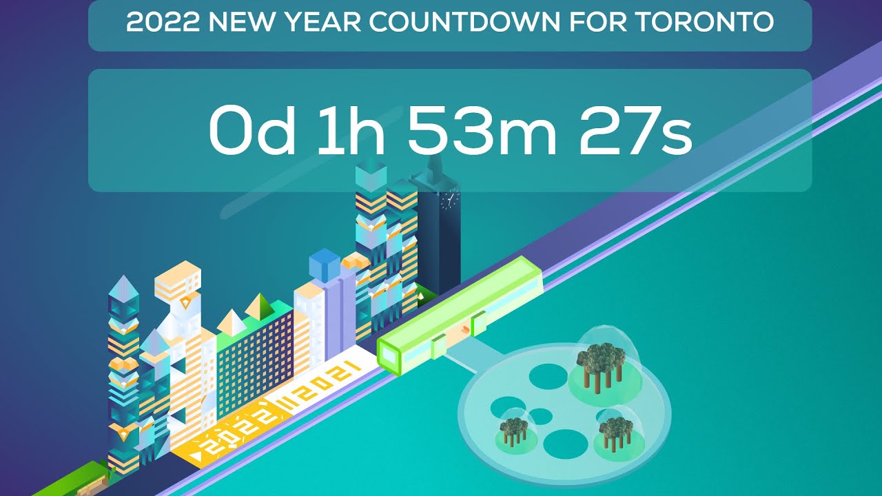 TORONTO NEW YEAR COUNTDOWN 2022 ONTARIO LONDON CANADA - YouTube