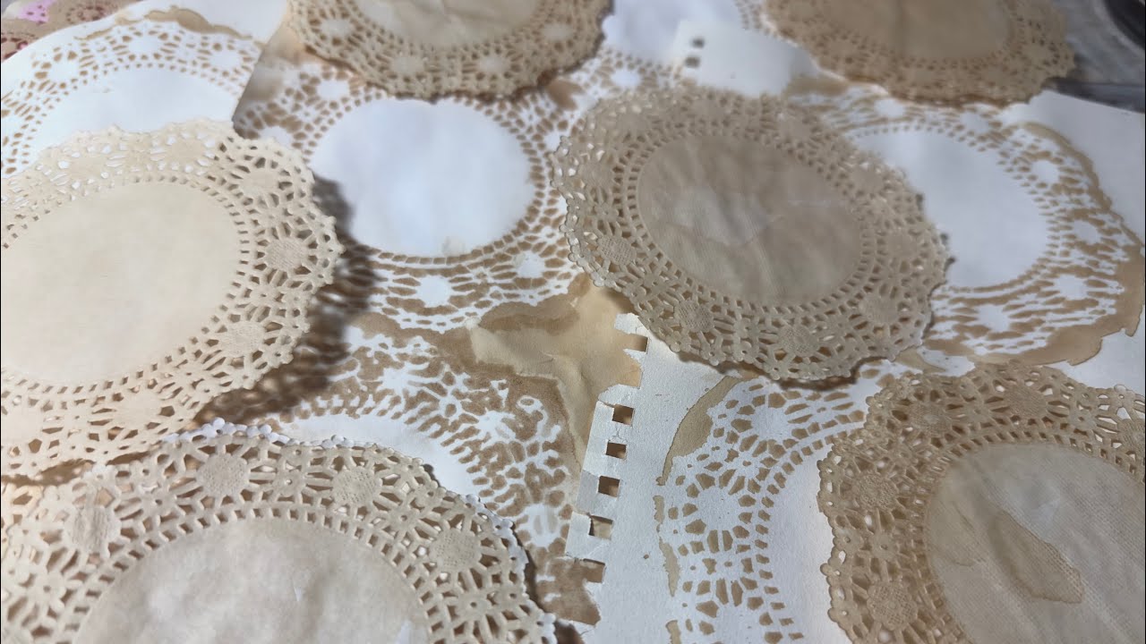 Tea/Coffee dye your paper doilies at your desk & get some pretty paper ...