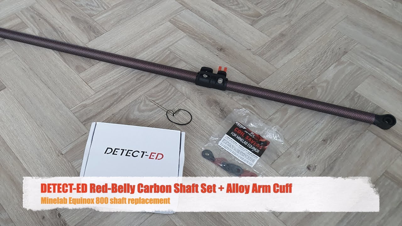 Detect-Ed Carbon fibre shaft & Arm cuff for Minelab Equinox Metal ...