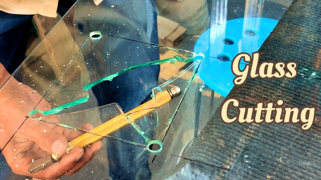 5mm Thick Glass Cutout Cutting Manually || Glass Cutting Blade. - YouTube