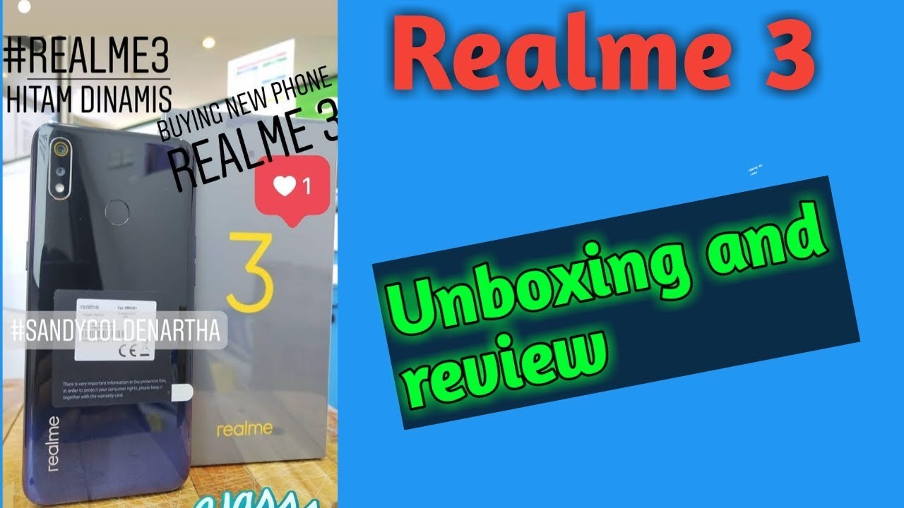Realme 3 unboxing and first look best- performance in budget - YouTube