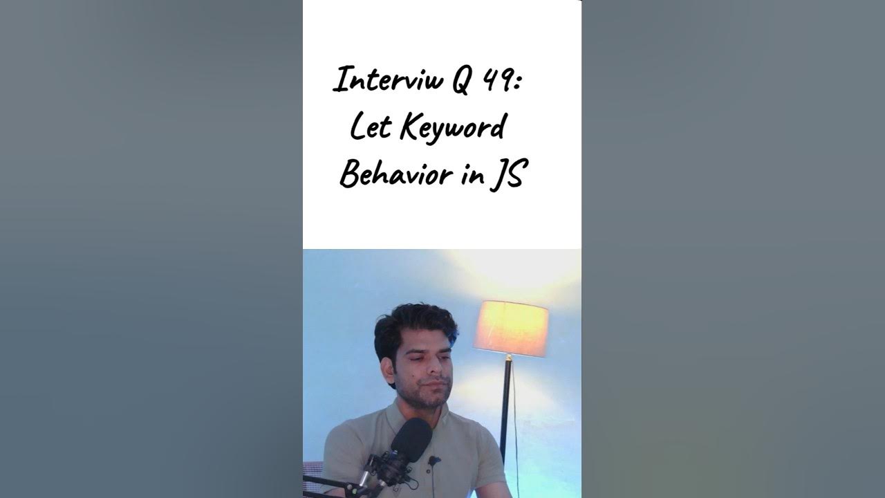 Interview Question : JavaScript Block Scope Explained | Let Keyword Behavior in JS #coding - YouTube