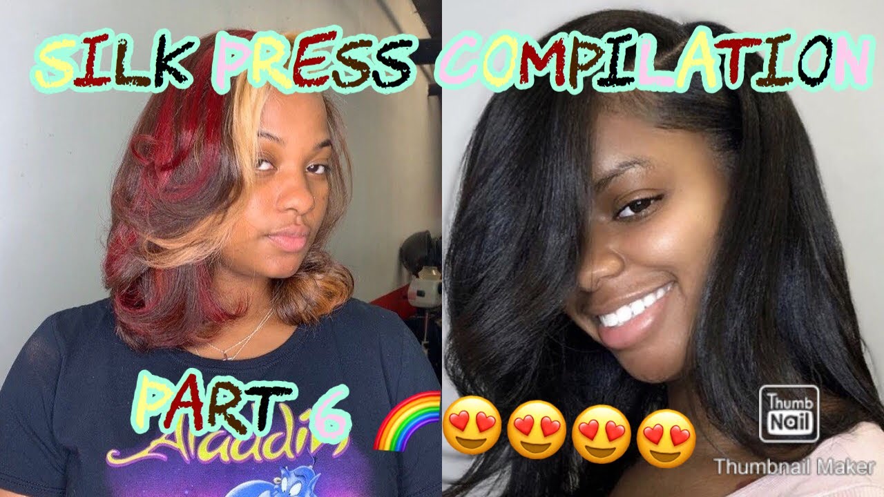 SILK PRESS COMPILATION PART 6 🌈😍😍😍😍 - YouTube