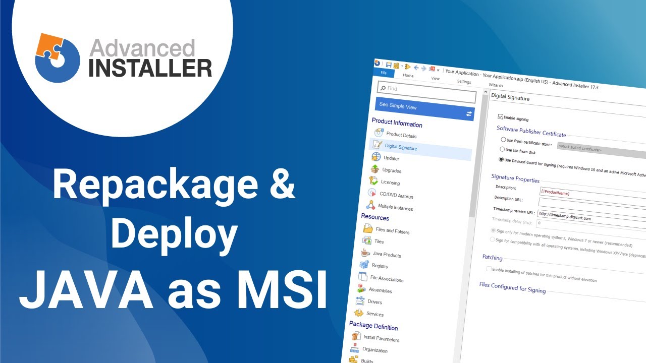Repackage Java Runtime And Deploy It As An Msi Youtube