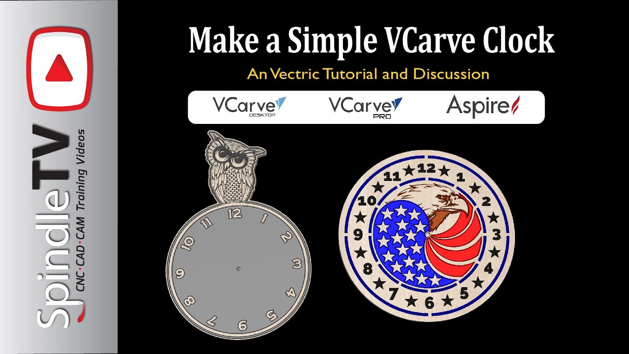 Designing a Clock in VCarve - YouTube