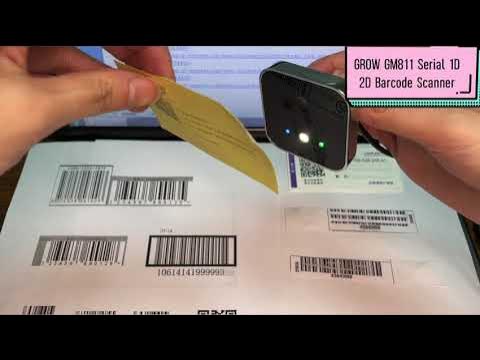 GROW GM811 Series DC5V USB/UART Interface Barcode Scanner Qr Reader Bar ...